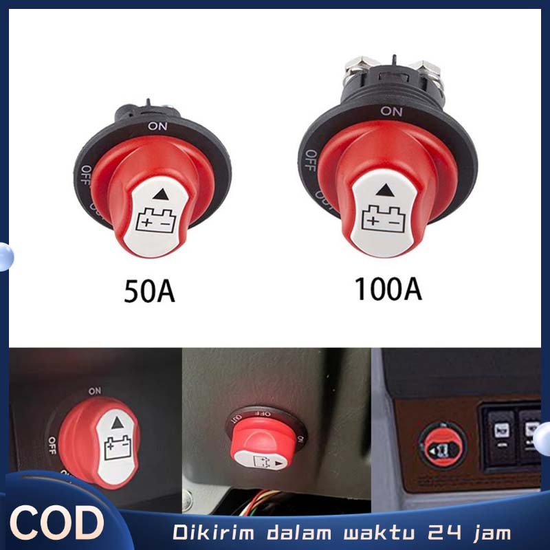 Jual Saklar Switch Sakelar Matikan Baterai Aki Mobil 12v-32v 50a/100a ...