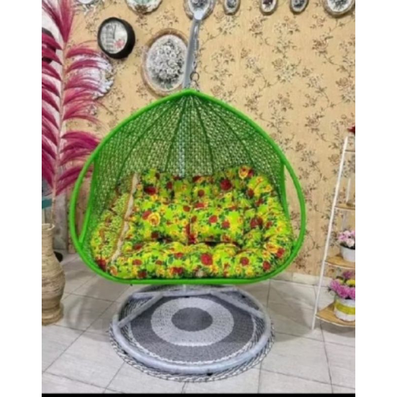 Jual Ready Stok Ayunan Semi Jumbo Ayunan Besi Ayunan Rotan Sintetis