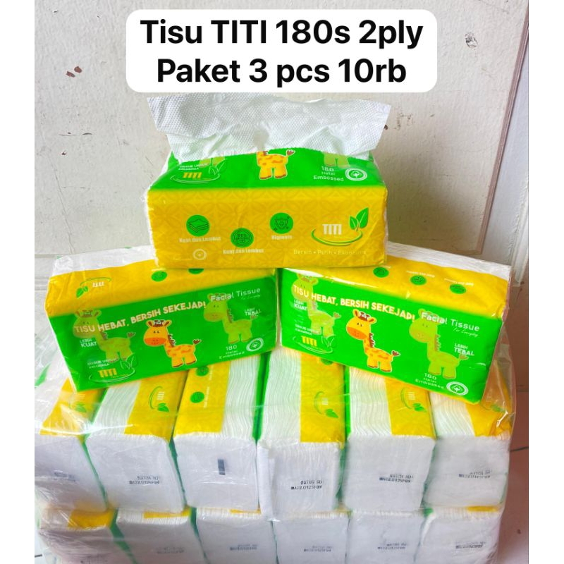 Jual Titi facial tissue tisu murah - 3 pcs | Shopee Indonesia