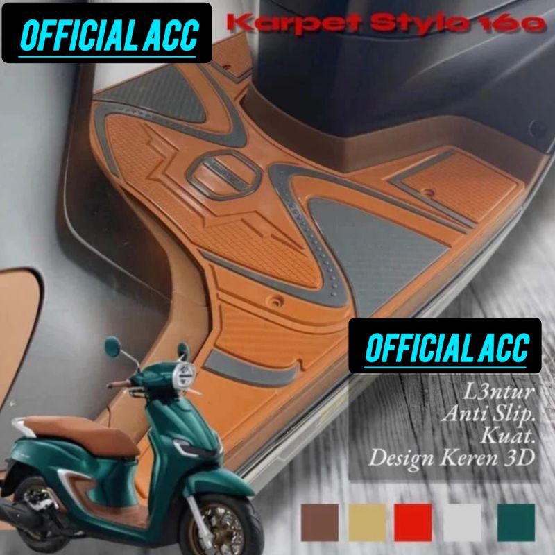 Jual Karpet Pijakan Kaki Honda stylo 160 original produk alas pijak kaki motor Stylo 160 ...