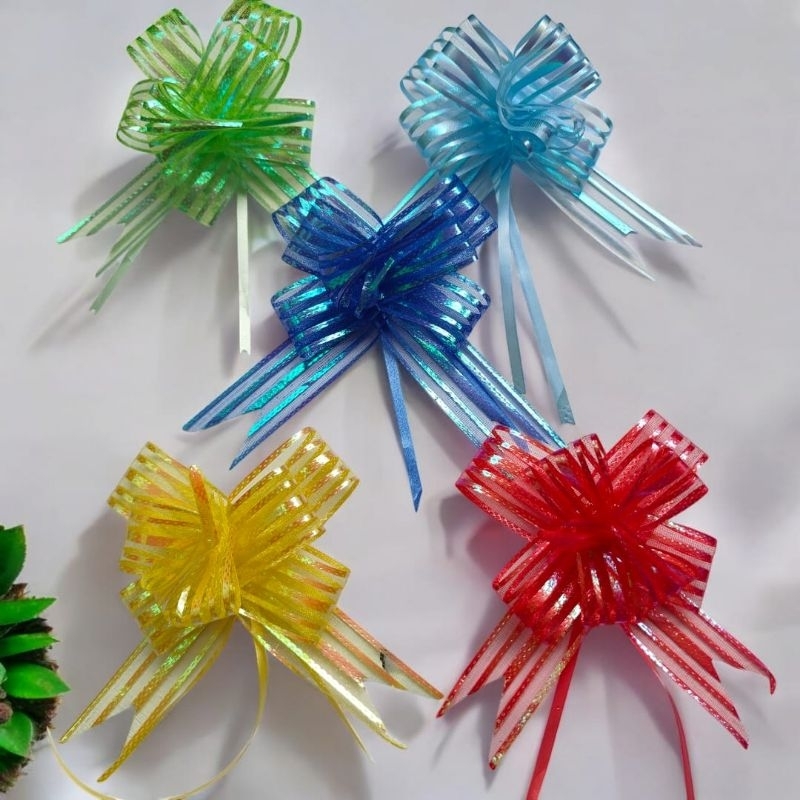 Jual Pita Tarik / Pita Serut 30mm Organdi / Pita Salju | Shopee Indonesia