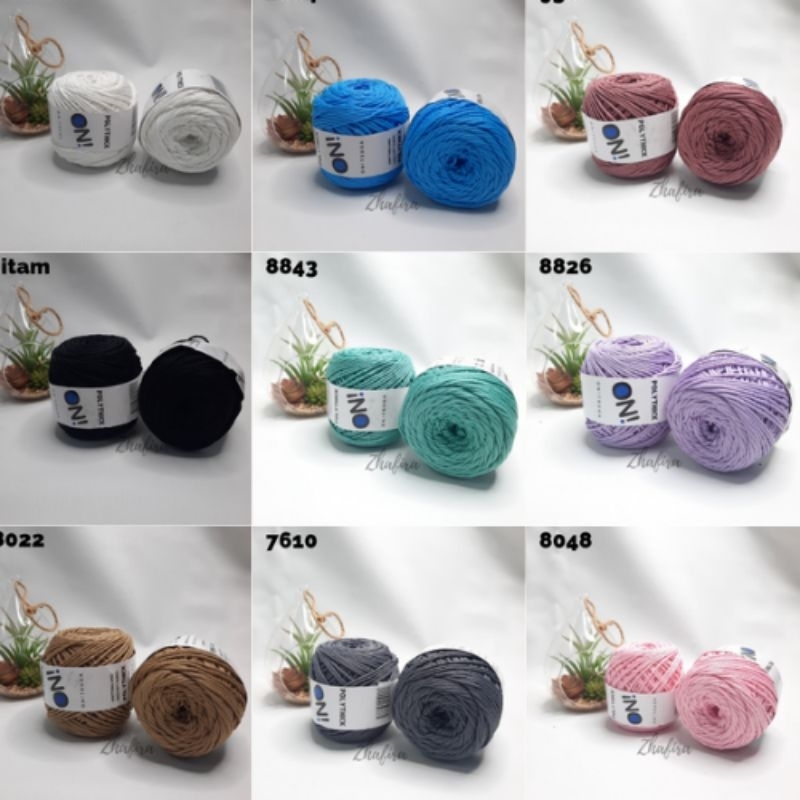 Jual Benang rajut Polithick, benang rajut besar, benang polythick ...