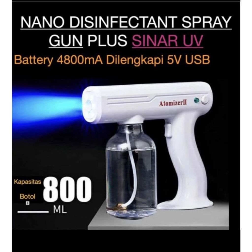 Jual Nano Disinfectant Spray Ruangan Atomizer II Nano spray gun ...