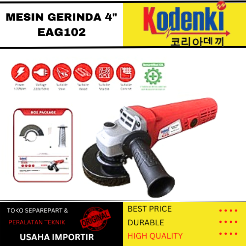 Jual MESIN GERINDA 4" KODENKI EAG102 | MESIN GRENDA KODENKI EAG102 ...