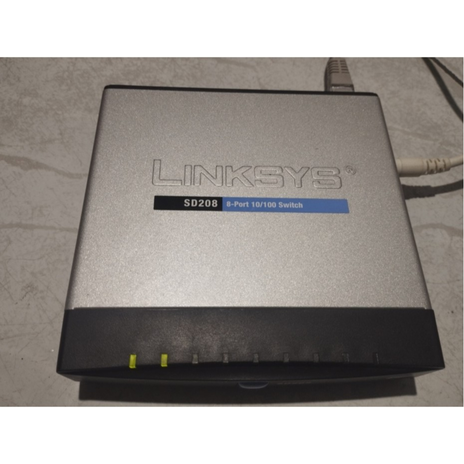 Jual Switch hub Linksys SD208 8 port METAL-Cisco System 8port 10 ...