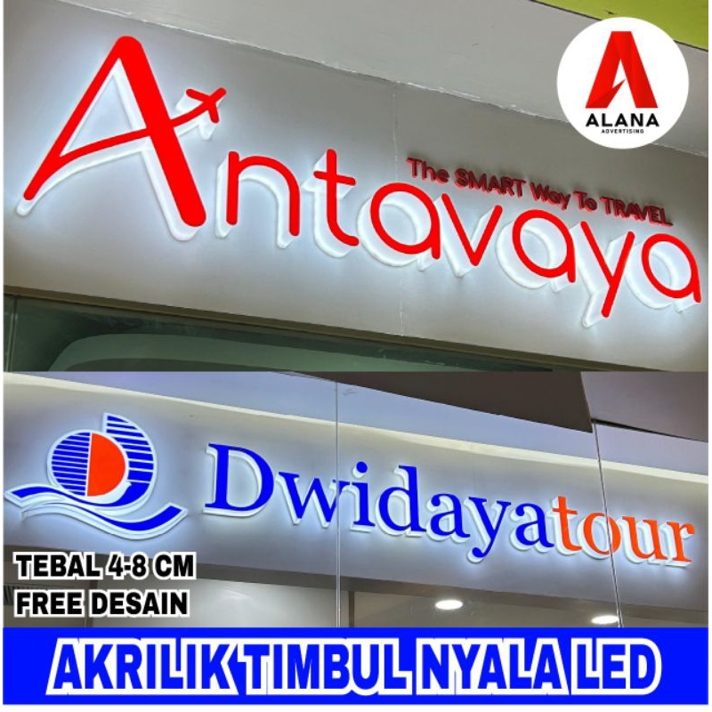 Jual HURUF TIMBUL AESTHETIC MURAH AKRILIK LED LAMPU NYALA MURAH (PT ...