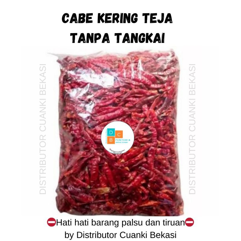 Jual cabe kering Teja Asli Garut murah 100gr - cabai merah - cabe bubuk ...