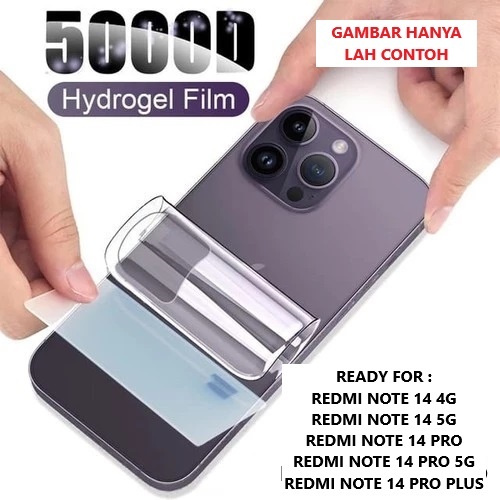 Jual HYDROGEL MATTE BELAKANG REDMI NOTE 14 4G NOTE 14 5G NOTE 14 PRO ...