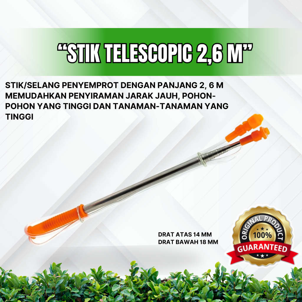 Jual STIK TELESCOPIC 2,6M SPRAYER ELEKTRIK (stik telescopic 260 cm ...