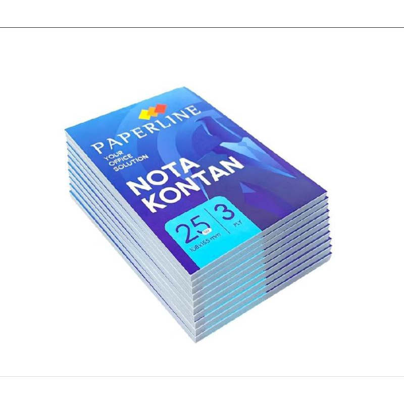 Jual 1 Pak Nota Kontan Paperline Kecil 3 Ply ( K3 NCR) | Shopee Indonesia