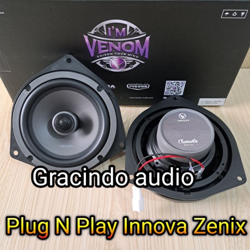 Jual Speaker Coaxial Venom Elemento 6.5inch Plug N Play Pintu Mobil ...