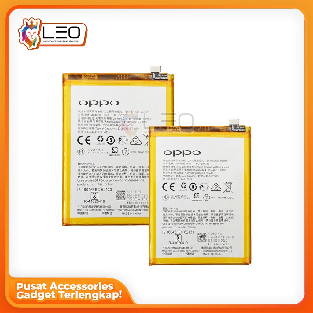 Jual Baterai Oppo A3S/A5S/A7/BLP673 ORI 99% | Shopee Indonesia