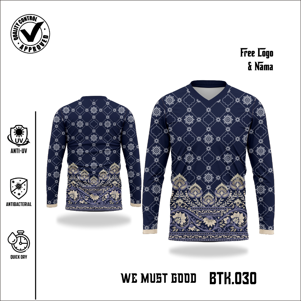 Jual Baju Jersey Edisi Motif Batik Quick Dryfit | Full Printing ...