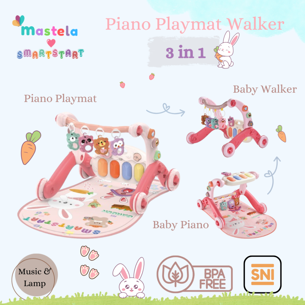 Jual MASTELA Activity / Push Music Walker - Baby Walker Music, Play and ...