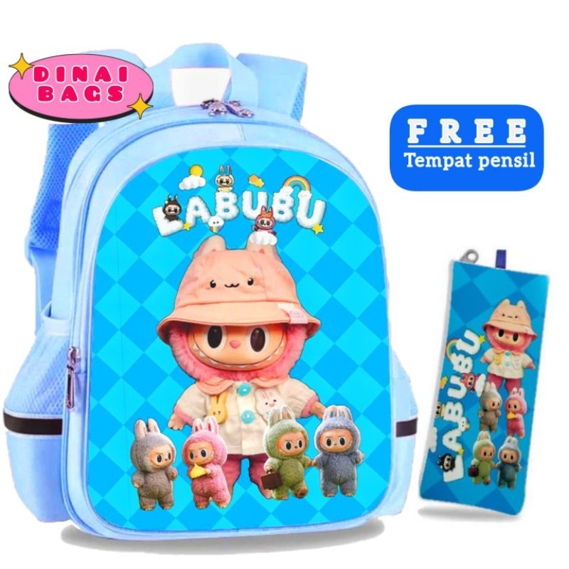 Jual Dinai.Bags Tas sekolah anak tk sd-tas anak labubu-tas labubu viral | Shopee Indonesia