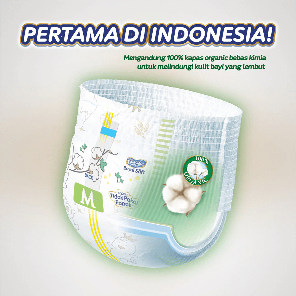 Jual Mamypoko Royal Soft Organic M 34 Girl - Popok Ceana [1 PACK ...