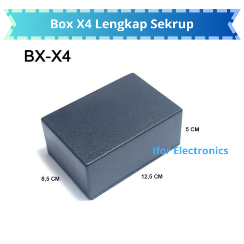 Jual Box X4 Lengkap Sekrup DIY Plastik Polos Hitam | Shopee Indonesia