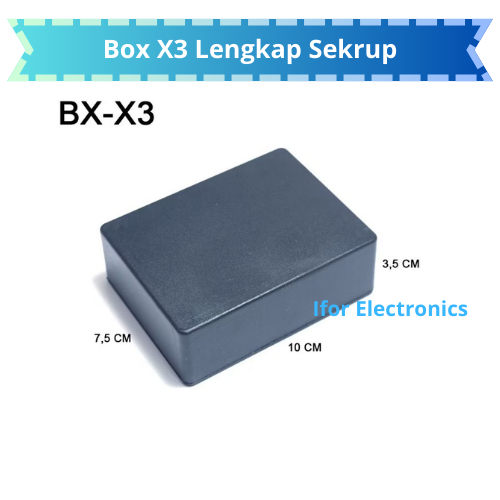 Jual Box X3 Lengkap Sekrup DIY box polos hitam | Shopee Indonesia