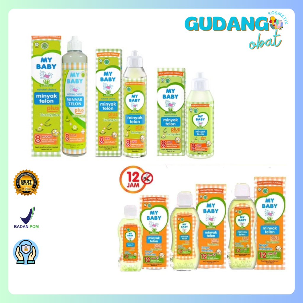 Jual My Baby Minyak Telon Plus 12 Jam & My Baby Minyak Telon Plus 8 Jam ...