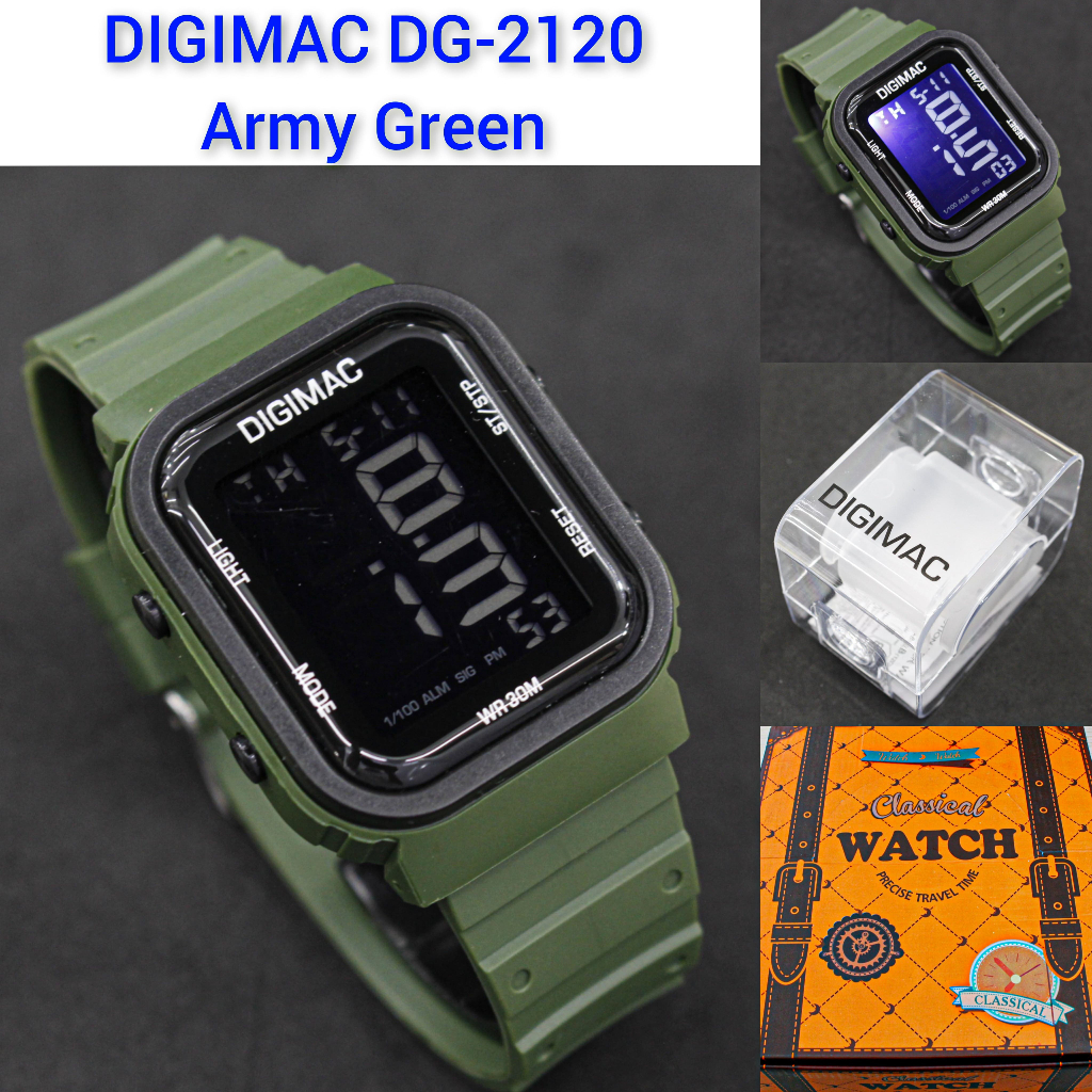 Jual JAM TANGAN PRIA DIGIMAC DG 2120 DIGITAL WATCH INCLUDE BOX JAM PRIA ...