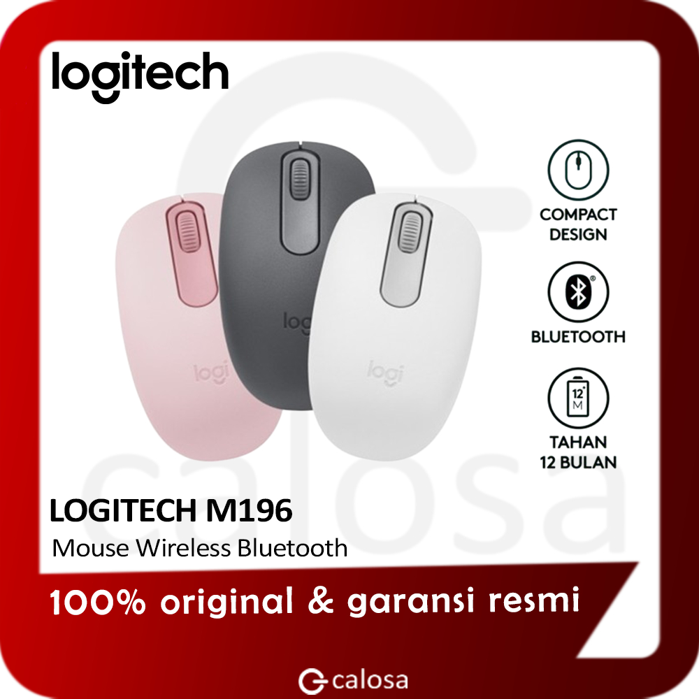 Jual Mouse Wireless Bluetooth Logitech M196 | Shopee Indonesia