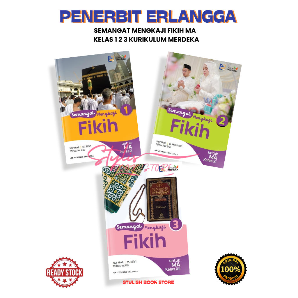 Jual BUKU PELAJARAN SEMANGAT MENGKAJI FIKIH MA KELAS 10 11 12 KM KURIKULUM MERDEKA ORIGINAL ...