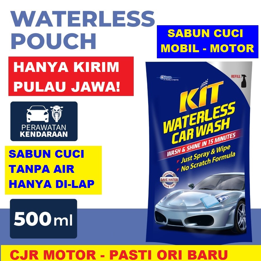 Jual SABUN CUCI MOBIL MOTOR TANPA AIR KIT Waterless 500 ML Anti Jamur ...