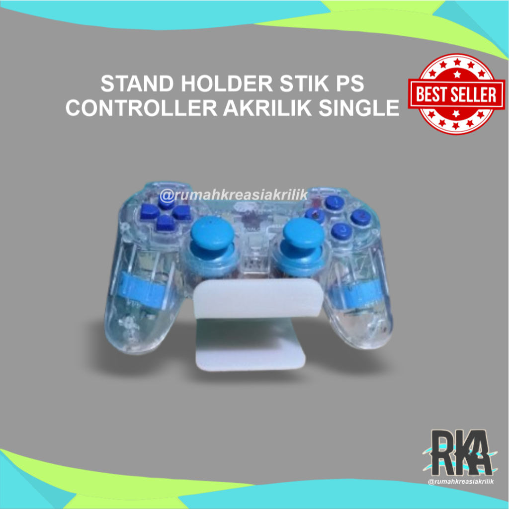Jual STAND HOLDER AKRILIK STIK PS CONTROLLER GAMEPAD JOYSTICK TEBAL 3MM ...