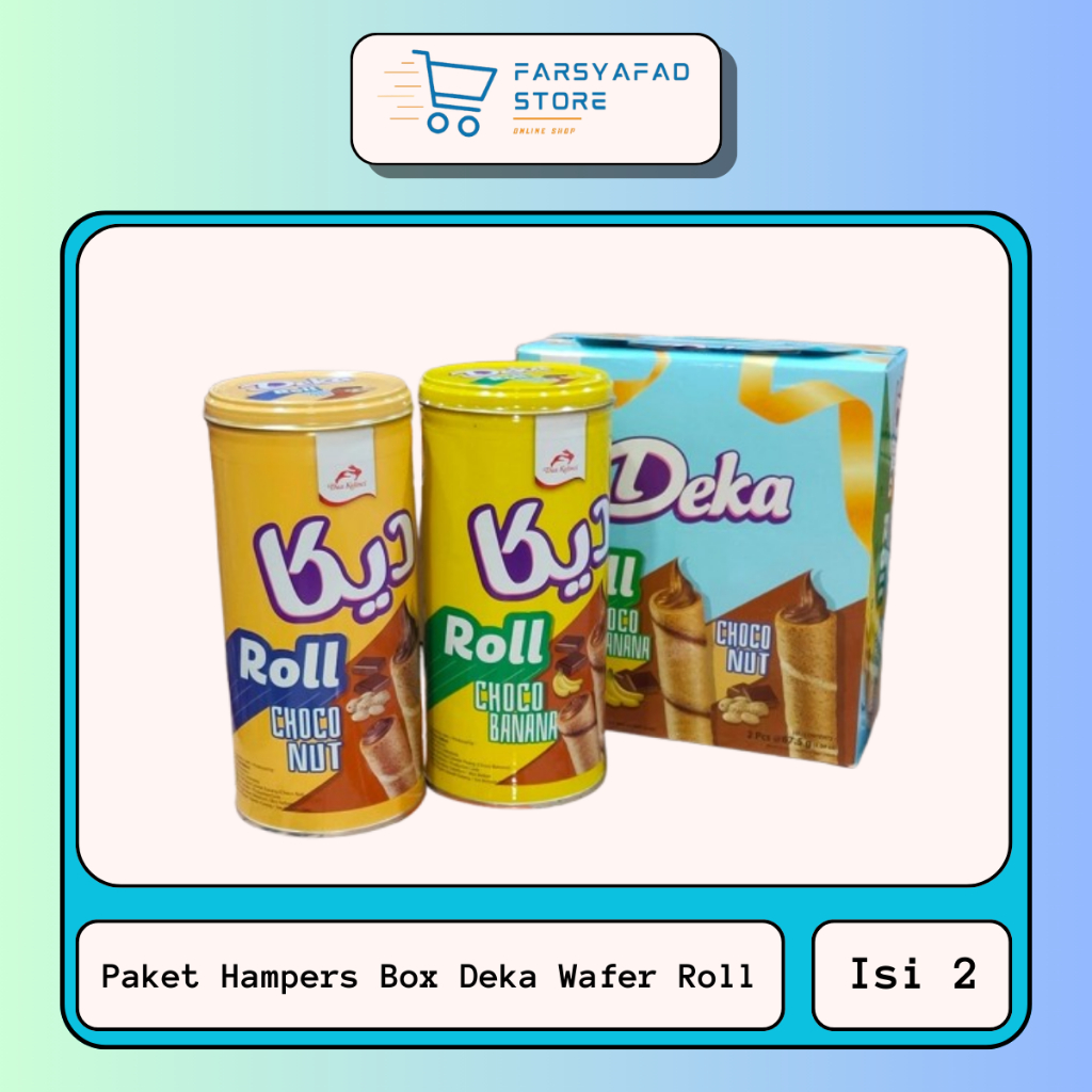 Jual Paket Box Deka Wafer Roll Edisi Lebaran Isi 2 Kaleng Varian Banana ...