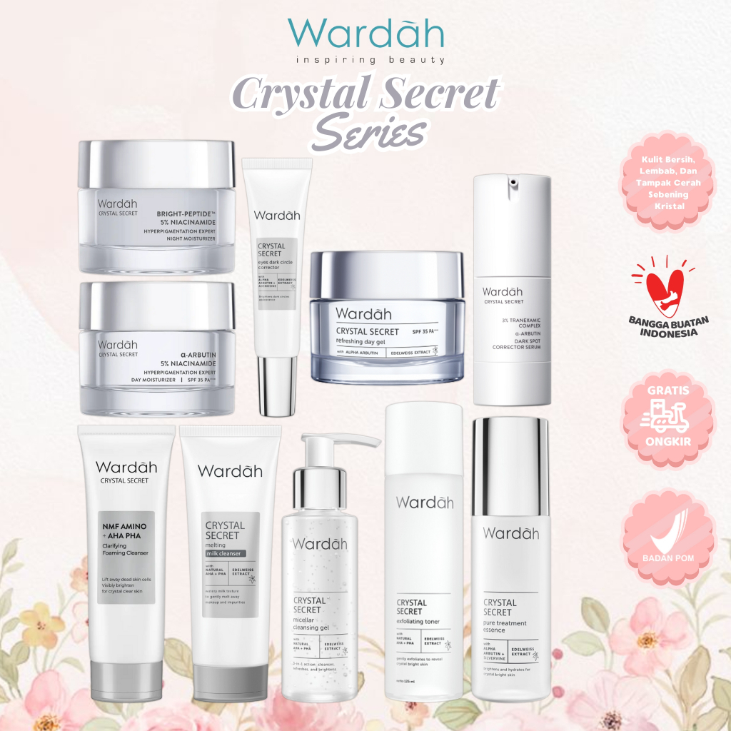 Jual WARDAH White Crystal Secret Series ( Day/ Night/ Eye Cream ...