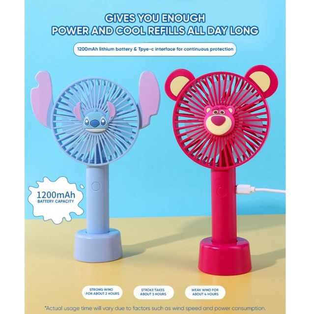 Jual MINISO TOY STORY MINI HAND FAN KIPAS ANGIN MINI LOTSO STITCH ALIEN ...