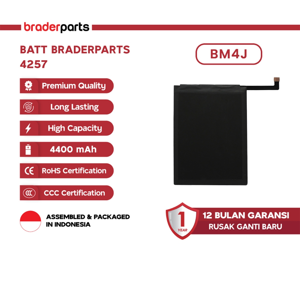 Jual Battery Baterai Braderparts Original Re-Note 8 Pro 4257 BM4J ...