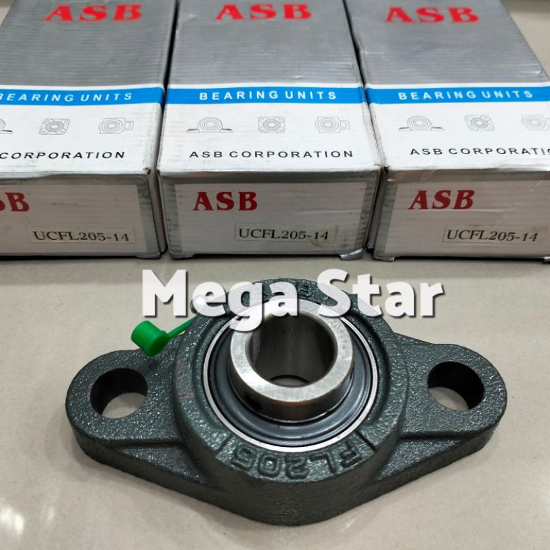 Jual BEARING UNIT UCFL 205-14 ( AS 22.225mm ) ASB asli | Shopee Indonesia