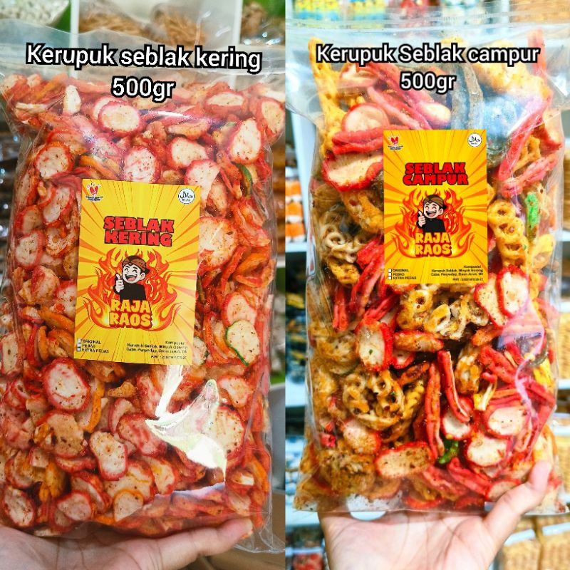 Jual SEBLAK KERING/ SEBRING 500GR/ SEBLAK CAMPUR/ KERUPUK SEBLAK BETON ...