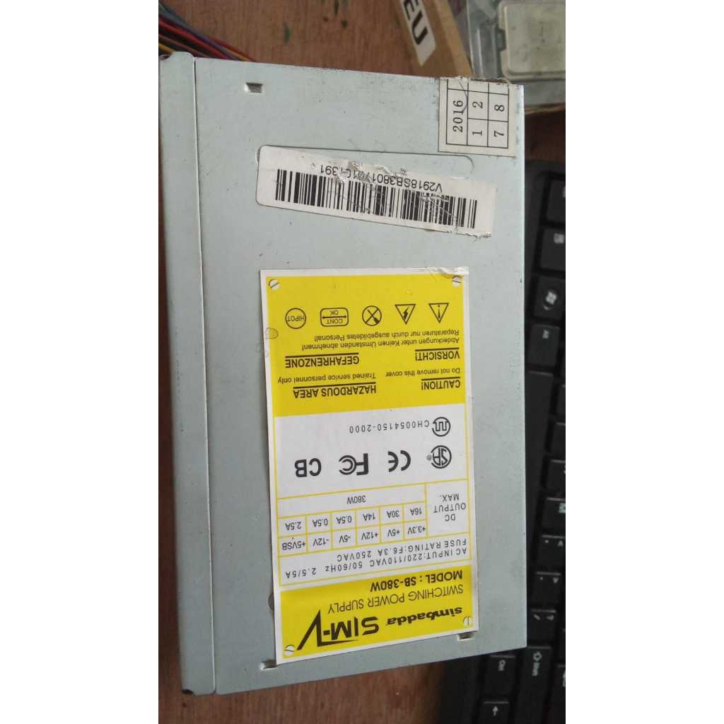 Jual PSU POWER SUPPLY SIMBADA SIMV 380W | Shopee Indonesia