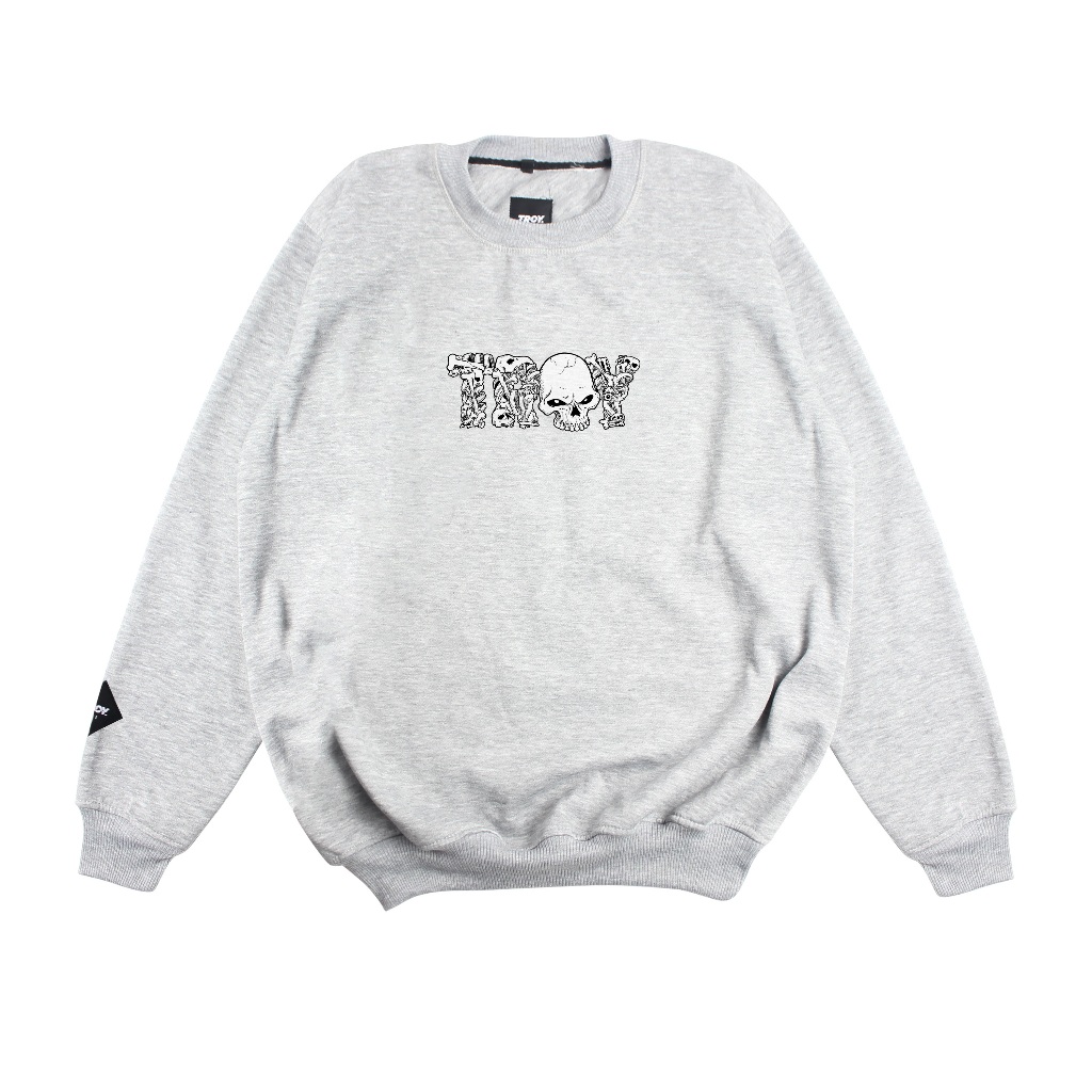 Jual Troy Company Sweater Crewneck Misty The Bones - Sweater Crewneck ...