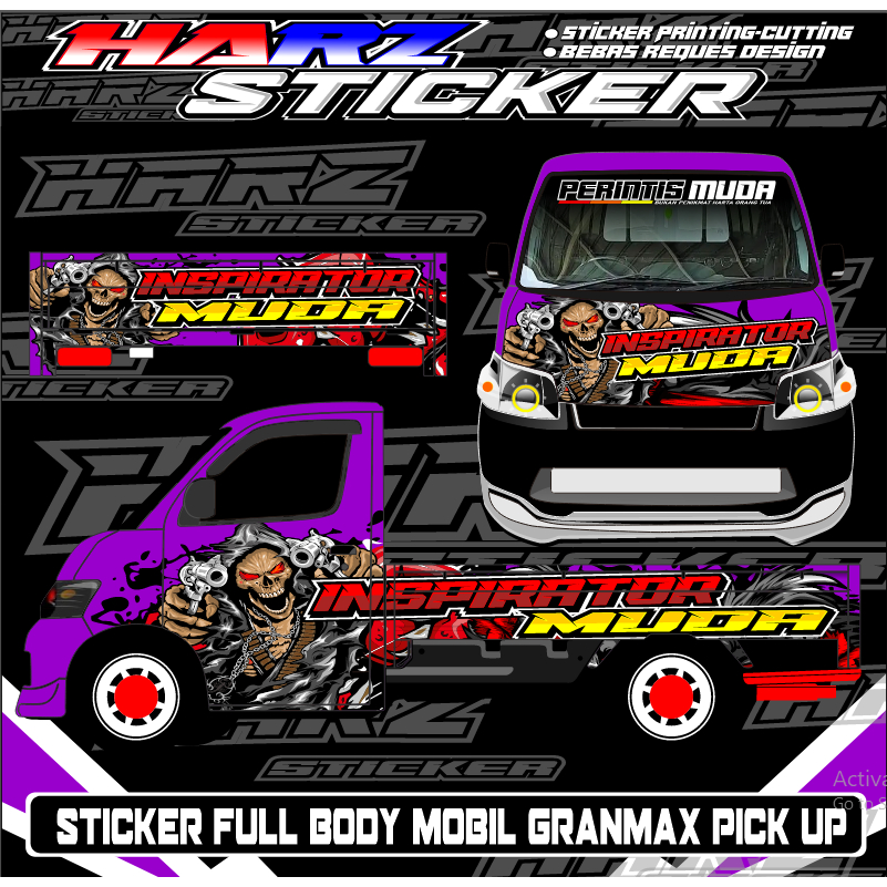Jual Stiker Full Body Mobil Pick Up Granmaxd-Stiker Variasi Mobil Pick ...