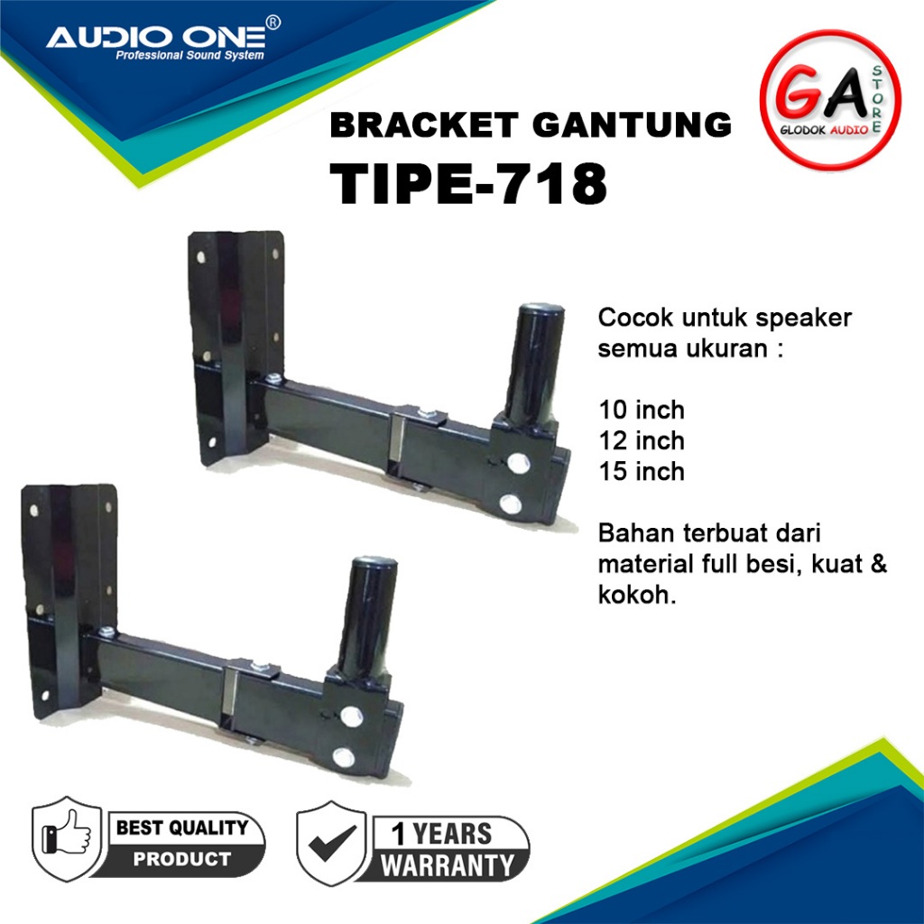 Jual Bracket Gantung Dinding Wall Speaker Pasif Aktif Semua ukuran 10 ...