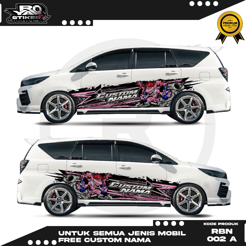 Jual RBN 002 -STIKER DECALL LIVERY THAILOOK SEMUA MOBIL INNOVA ...