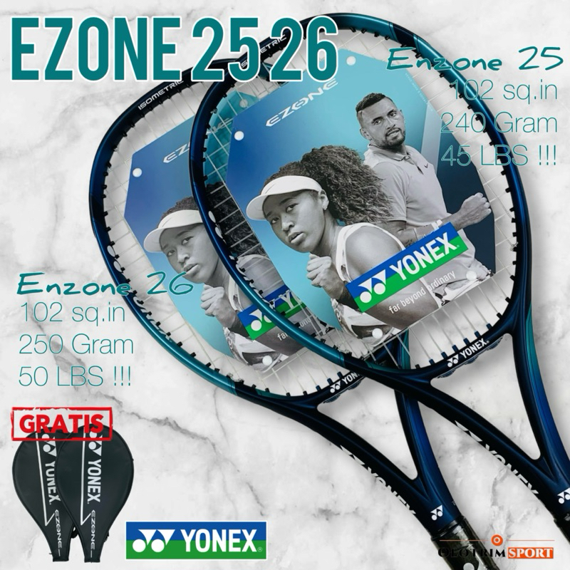 Jual Raket Tenis YONEX EZONE 25 26 EZONE25 EZONE26 TENNIS ORIGINAL | Shopee Indonesia
