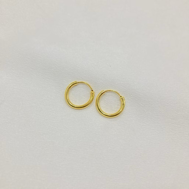Jual Anting Gipsy Polos Warna 24 Karat Lapis Emas Anti Karat | Shopee ...