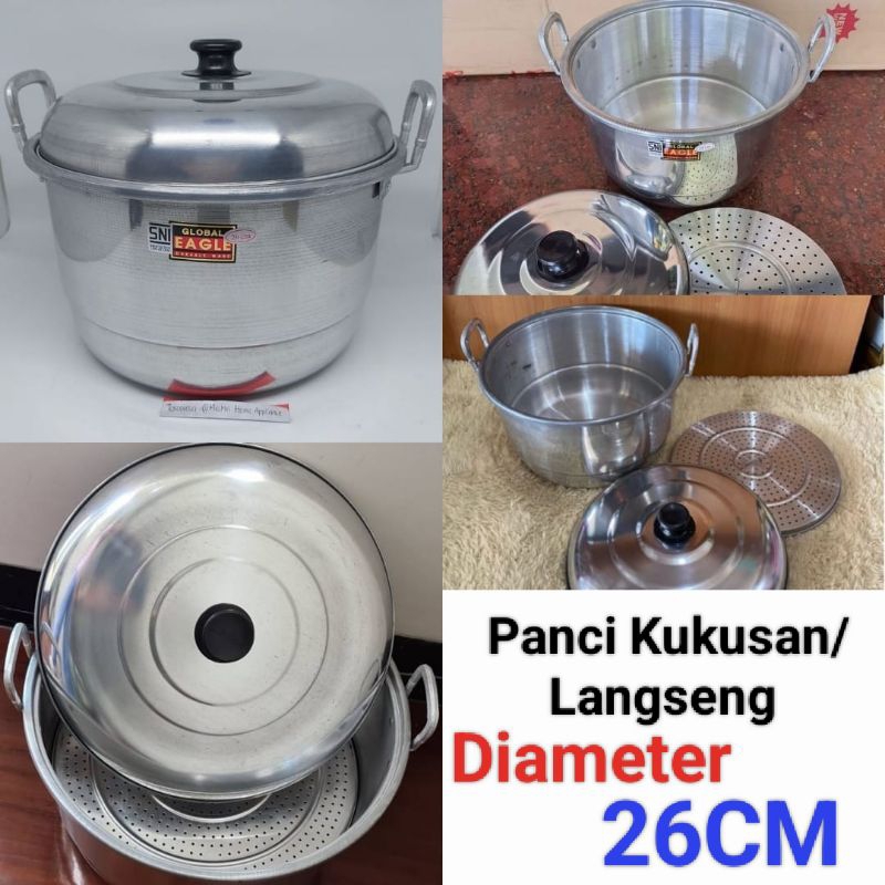 Jual langseng nasi dandang nasi panci langseng panci kukusan 26 Global ...