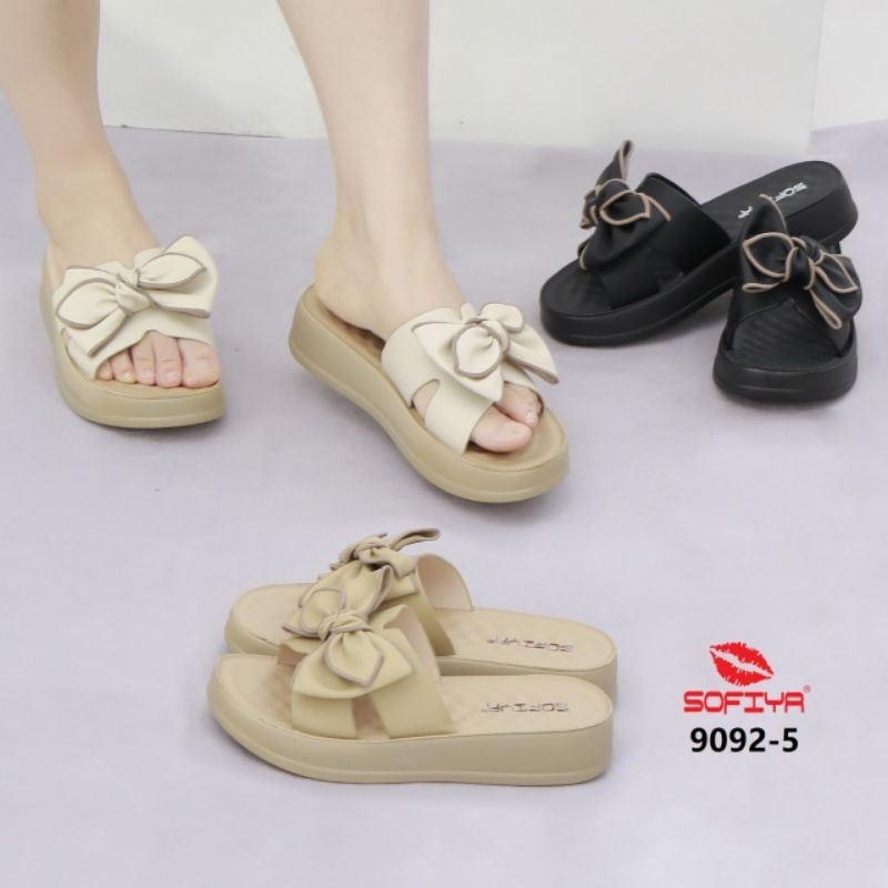 Jual SANDAL FLAT SOFIYA TERBARU 9092-5 ASLI ORIGINAL WEDGES 3 CM ...