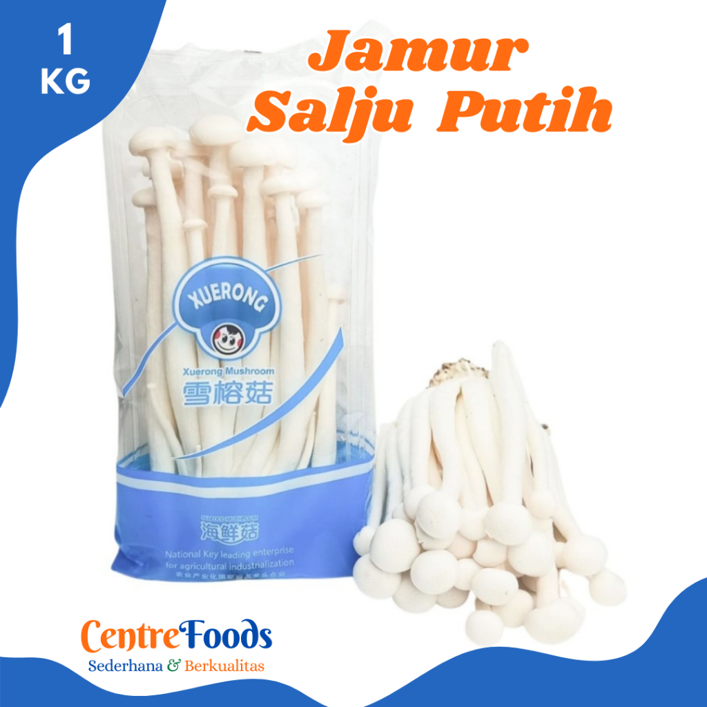 Jual JAMUR SALJU Putih - Snow White Mushroom Fresh | 150gr [ Harga Per ...