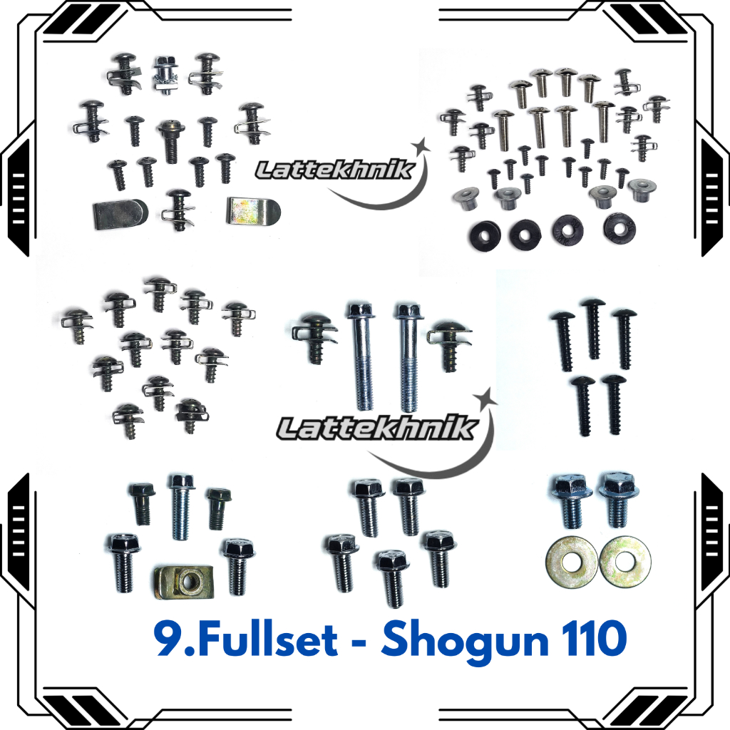 Jual C9. Baut Suzuki Shogun 110 Full Body / Baud Suzuki Shogun 110 Full ...