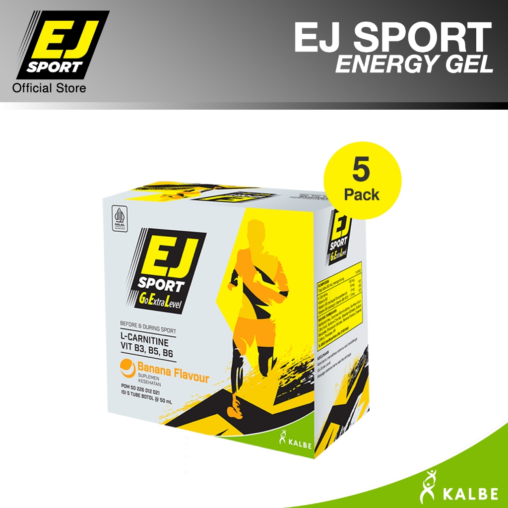 Jual EJ Sport Banana (5 Tube) Energy Gel - 5 Pack | Shopee Indonesia