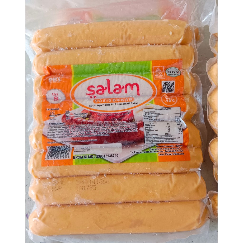 Jual Salam Sosis Bakar Jumbo isi 8 600gr | Shopee Indonesia