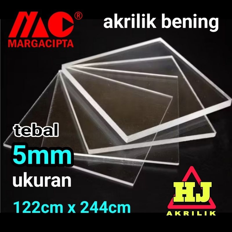 Jual akrilik 5mm bening 122 x 244 akrilik lembaran | Shopee Indonesia