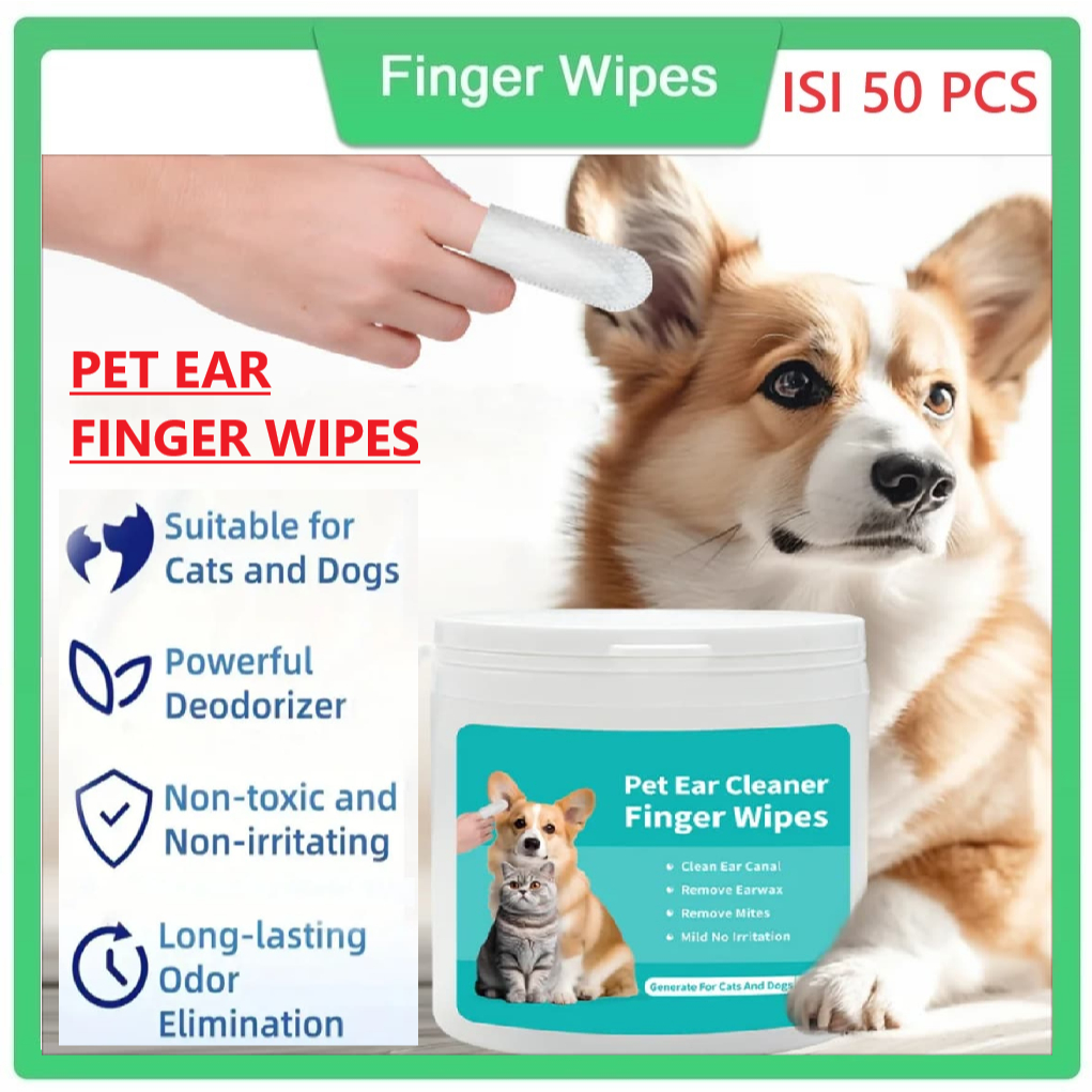 Jual Finger Jari Ear Wipes Wipe Pembersih Kuping Telinga 1 Toples Isi ...