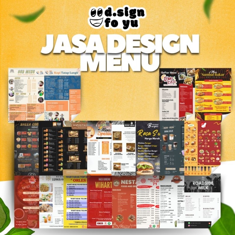 Jual [HARGA PROMO] JASA DESAIN DESIGN MENU, BANNER MENU, BROSUR MENU ...